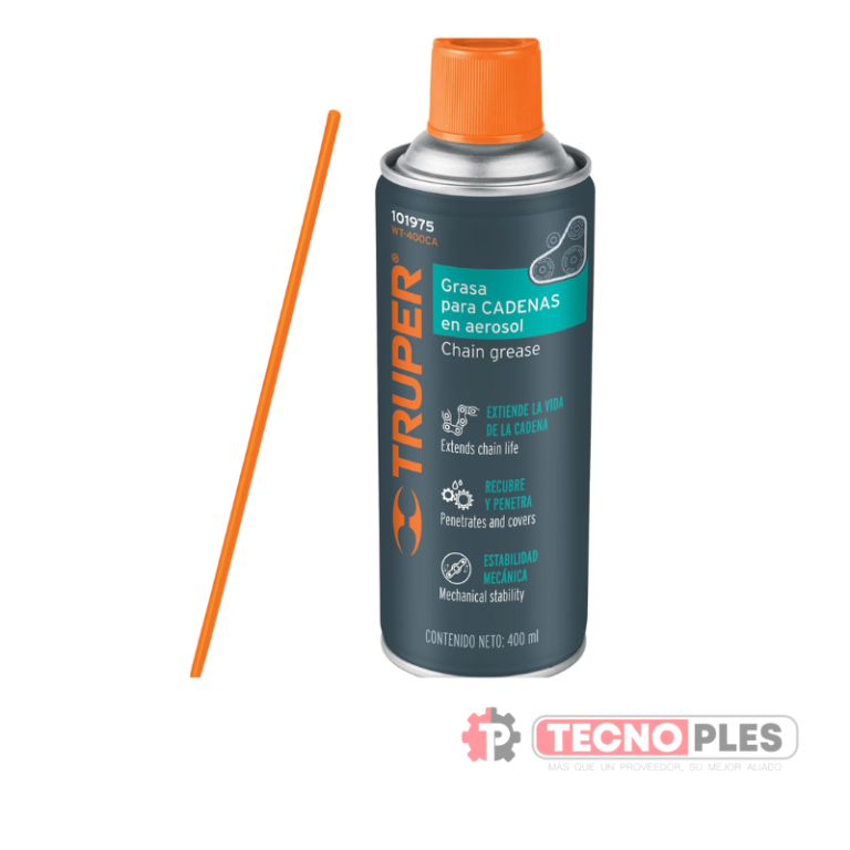 Lubricante de cadenas en aerosol 400 ml, Truper 101975 – Tecnoples SAS
