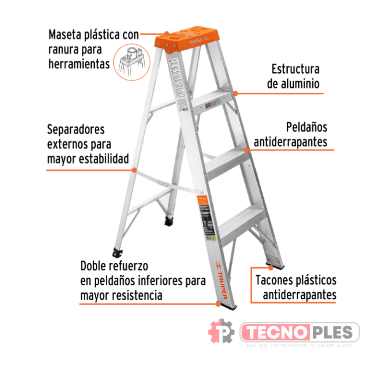 Escalera tipo tijera, Truper 10435 – Tecnoples SAS