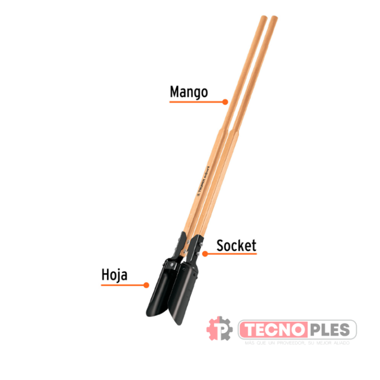 Paladraga, apertura, mangos de madera 48″ – Truper Expert 11979 ...