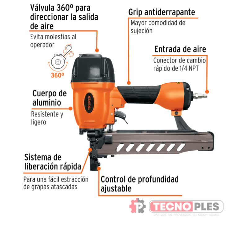 Engrapadora neumática – Truper 13178 – Tecnoples SAS