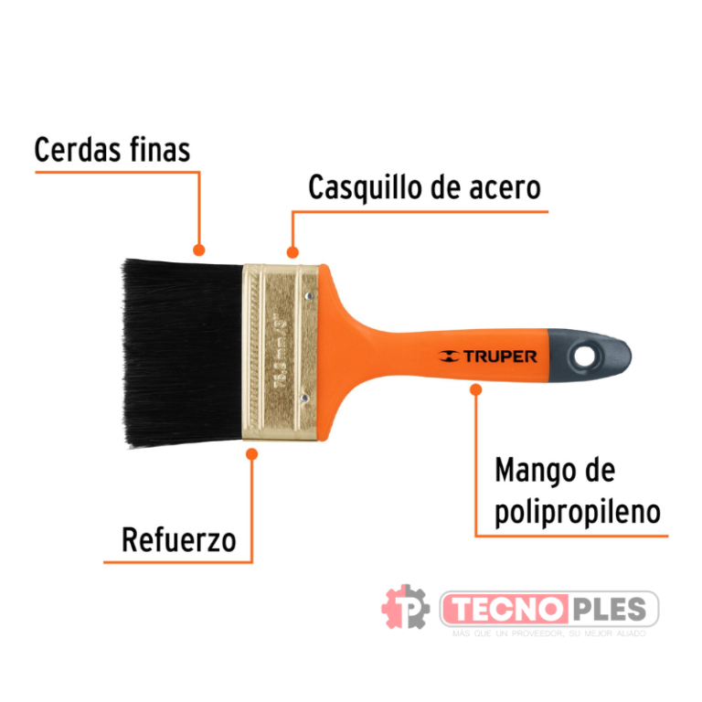 Brocha profesional de 3″ – Truper 14485 – Tecnoples SAS