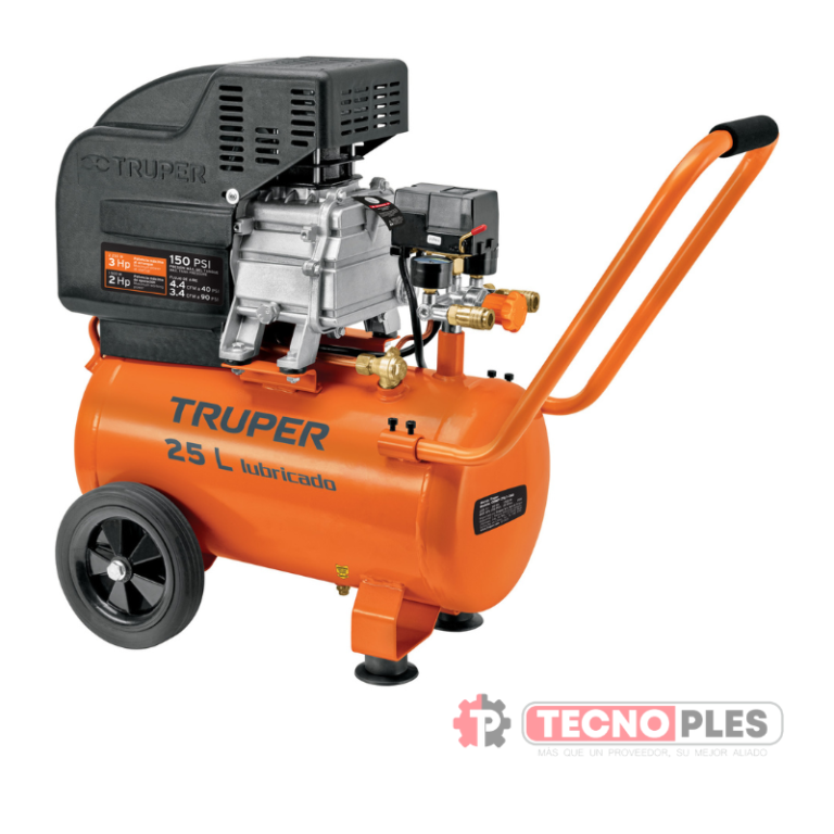 Compresor de aire, 25L 3HP 127V – Truper 15006 – Tecnoples SAS