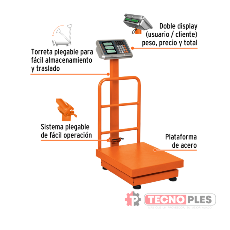 Báscula de plataforma 200 kg, Truper 15732 – Tecnoples SAS