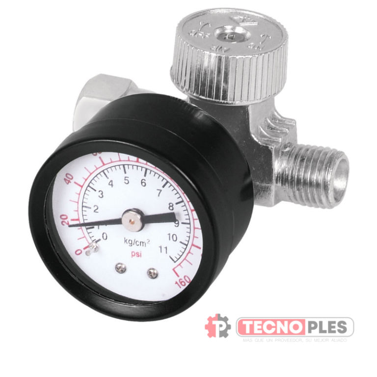 Regulador de aire con manómetro – Truper 19239 – Tecnoples SAS