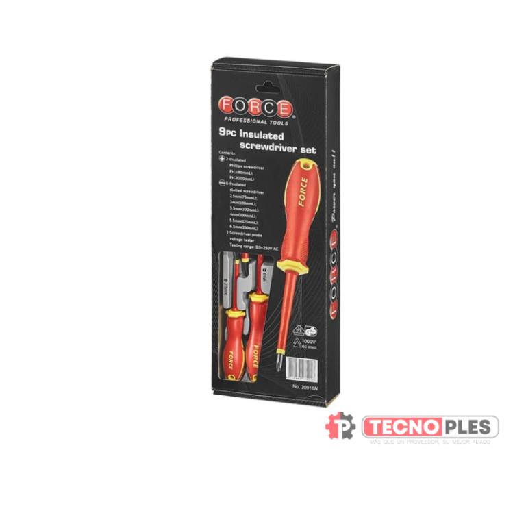 Juego 31 htas aisladas y copas 1000V, Force 3313N – Tecnoples SAS