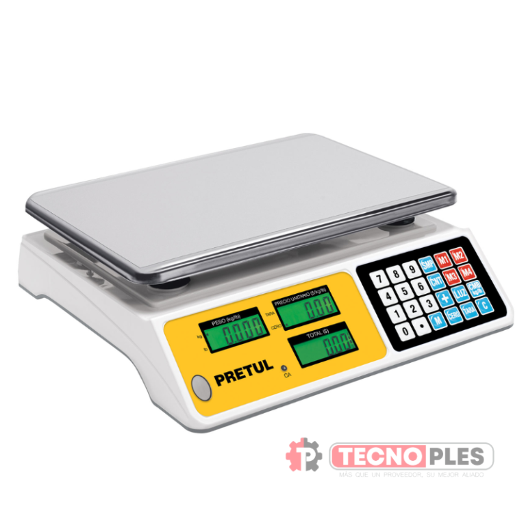 Báscula electrónica multifunciones, 40 kg, Pretul 29966 – Tecnoples SAS