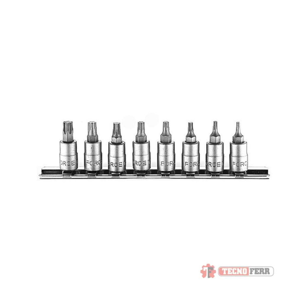Juego de 7 copas torx CDT 1/4″ de 5 puntas, Force 20711 – Tecnoples SAS