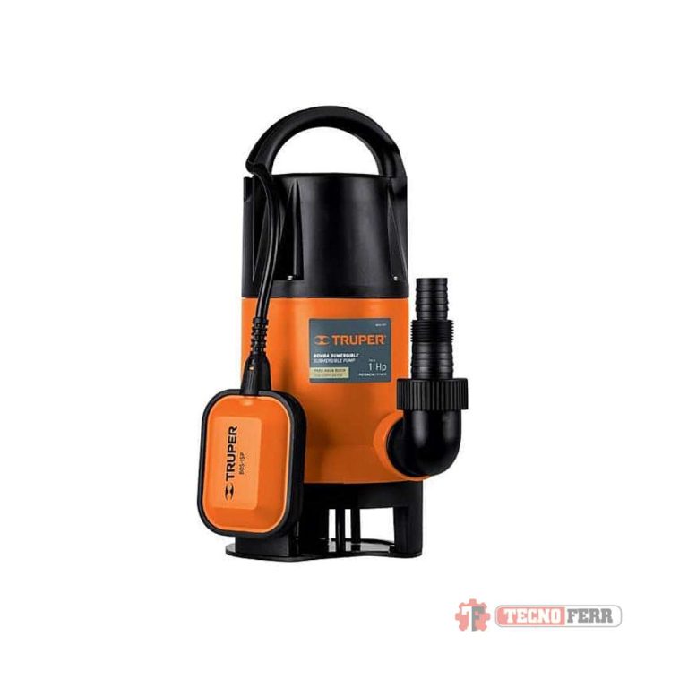 Bomba sumergible 1 HP plástica para agua sucia, Truper – Tecnoples SAS