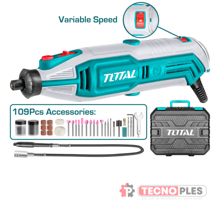 Mototool con 109 accesorios, 130W Total, UTG513326 – Tecnoples SAS